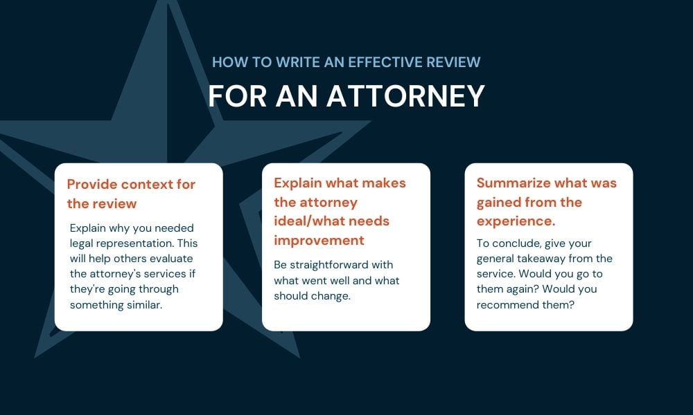 3 Easy Steps to Write Effective Lawyer Reviews